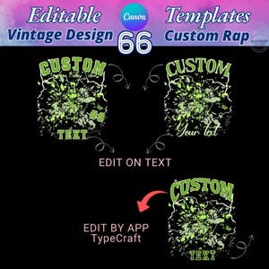 SVG 90s Bootleg Shirt Template Bundle, Editable Canva Designs, Vintage ...