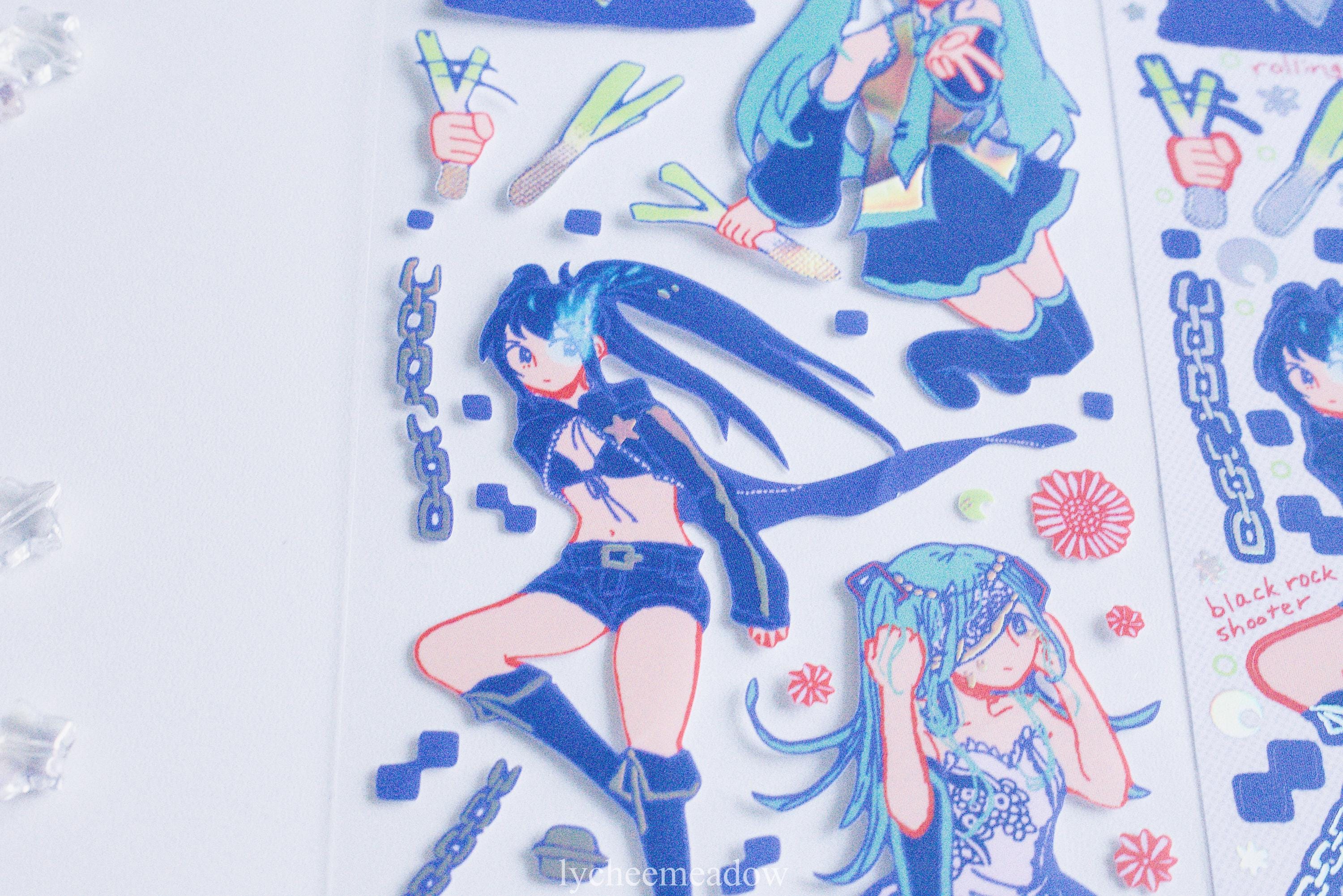 Classic Virtual Idol Shiny Holographic Sticker Sheet | Waterproof - Etsy
