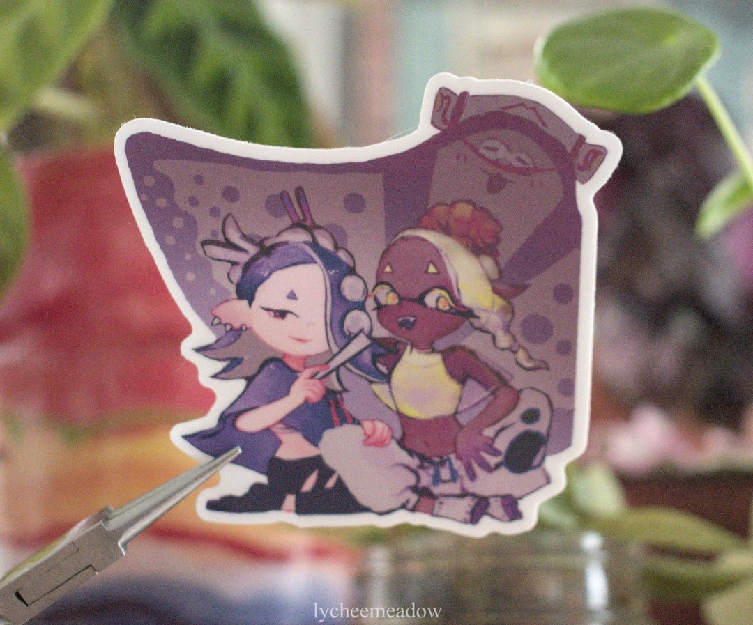 Splatoon Deep Cut (shiver, Frye, Big Man) Vinyl Sticker | Waterproof ...