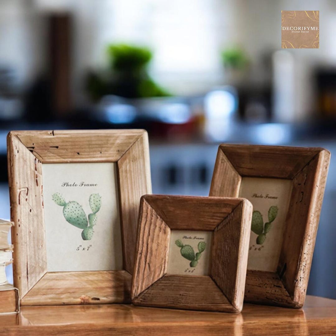 Rustic Wood Picture Frames Reclaimed Wood Frames Farmhouse Decor ...