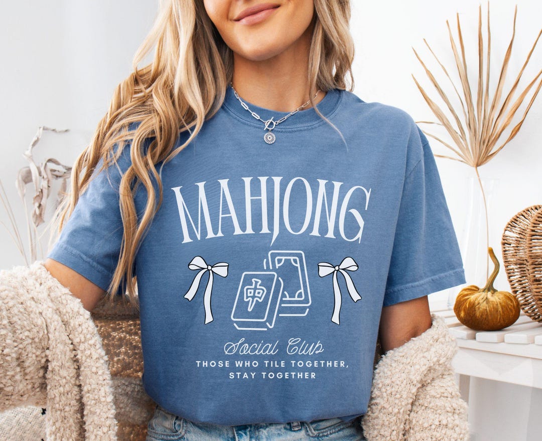 Mahjong Social Club Mahjong Shirt, Funny Gift for Mahjong Lover T-shirt ...