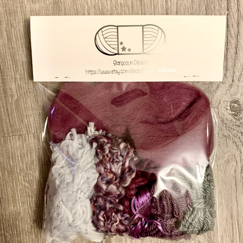 Cherry Wooden Hexagon Loom Kit - Purple and Grey - DIY - Everything ...