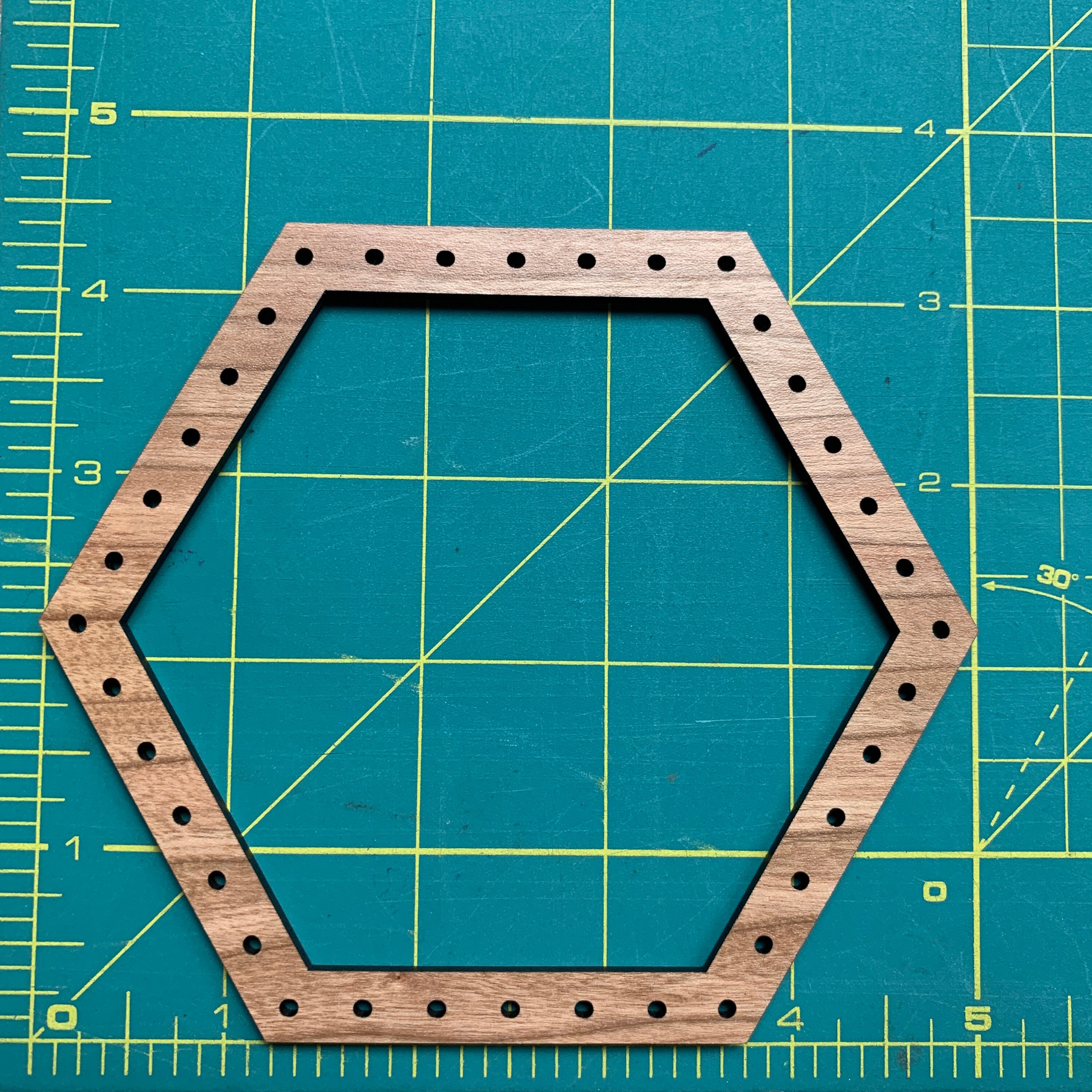Hexagon Shaped Cherry Wooden Loom Wooden Frame Weaving Loom Hexagon ...