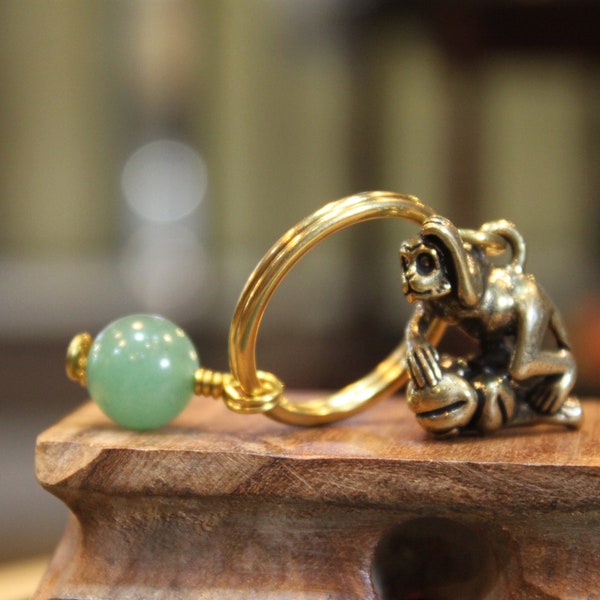 Monkey Key Chain - Etsy