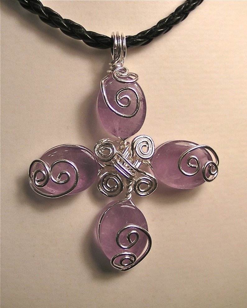 Artistic Wire Wrapped Pastel Purple Amethyst Gemstone - Etsy