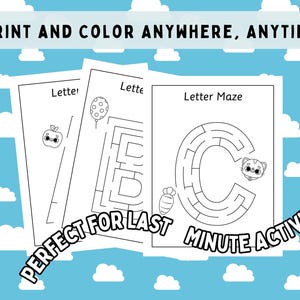 112 Page Alphabet Learning Bundle Including Letter Tracing, Letter ...