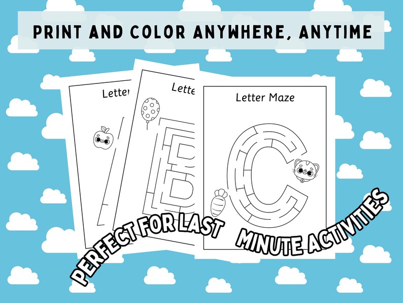 112 Page Alphabet Learning Bundle Including Letter Tracing, Letter ...