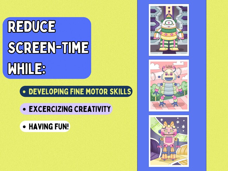 Robot Building Activity Sheets for Kids, Coloring and Cut-outs - Etsy