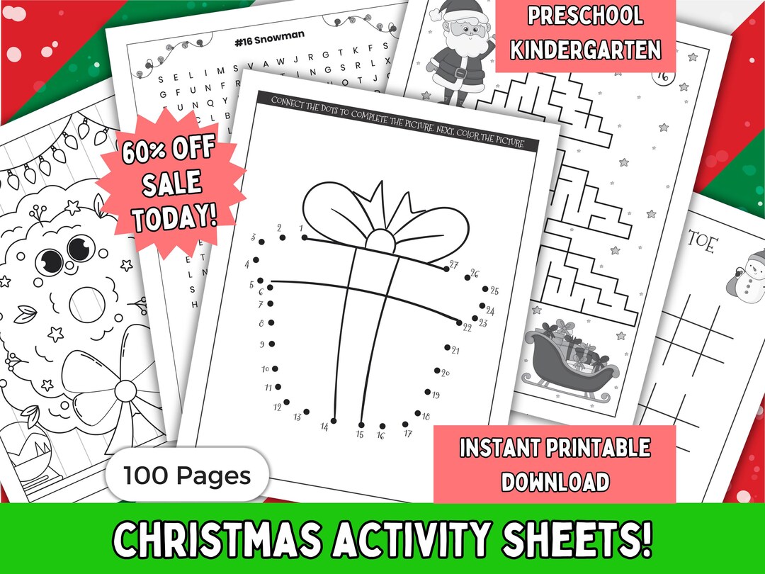 Fun & Festive Christmas Coloring Pages and Activity Sheets for Kids ...