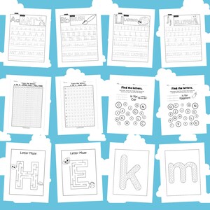 112 Page Alphabet Learning Bundle Including Letter Tracing, Letter ...