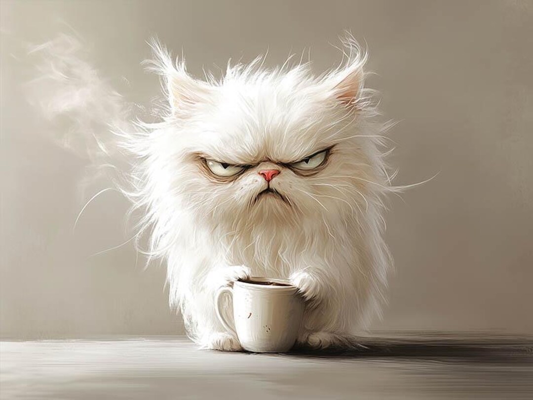 Grumpy Cat, Quality Wall Decoration. - Etsy