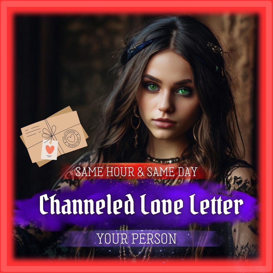 Psychic Channeled Love Letter From Your Person, Telepathic Love Letter ...