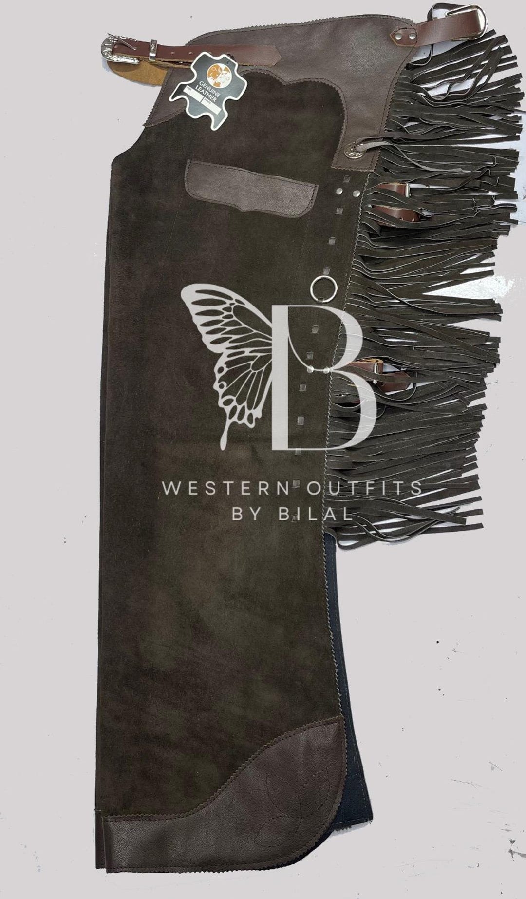 Mens Western Cowboy Suede Leather Chap L Rodeo’s Chap Mountain Men ...