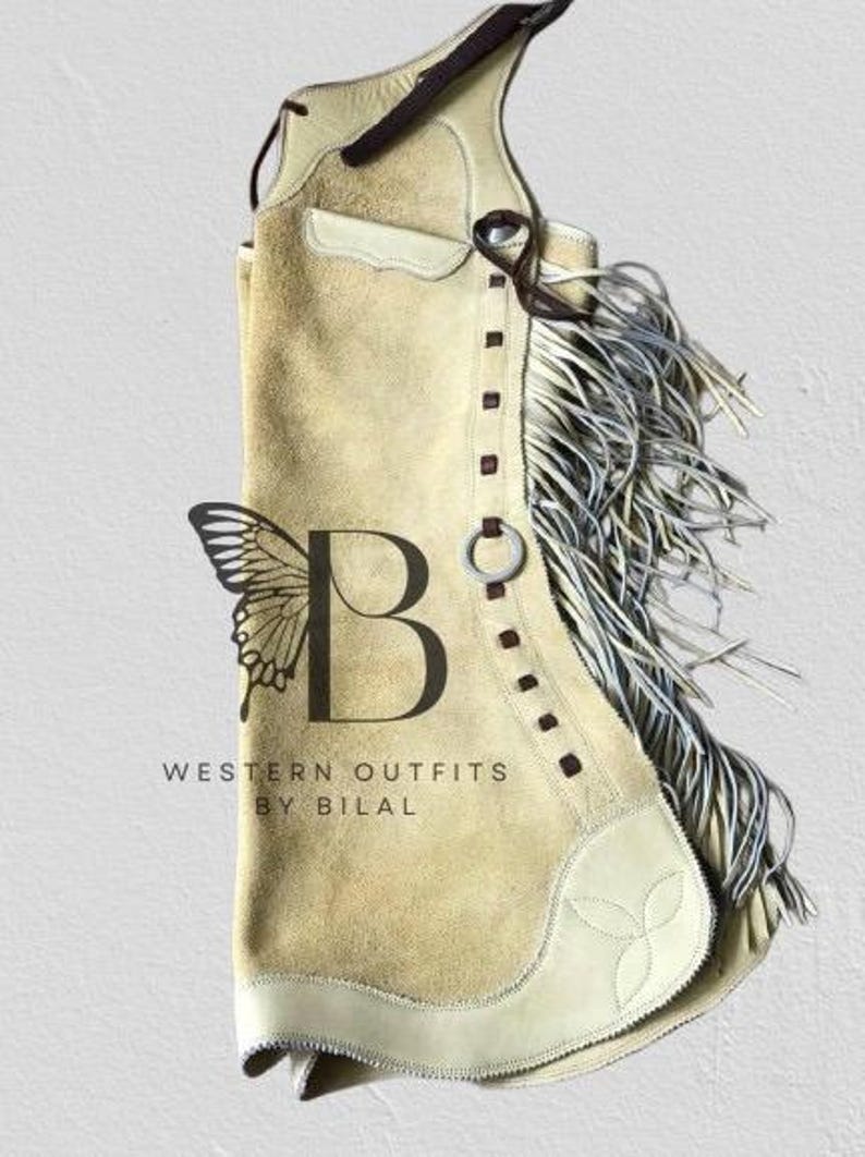 Mens Suede Leather Cowboy Chaps: Western Fringe Rodeo Chaps - Etsy