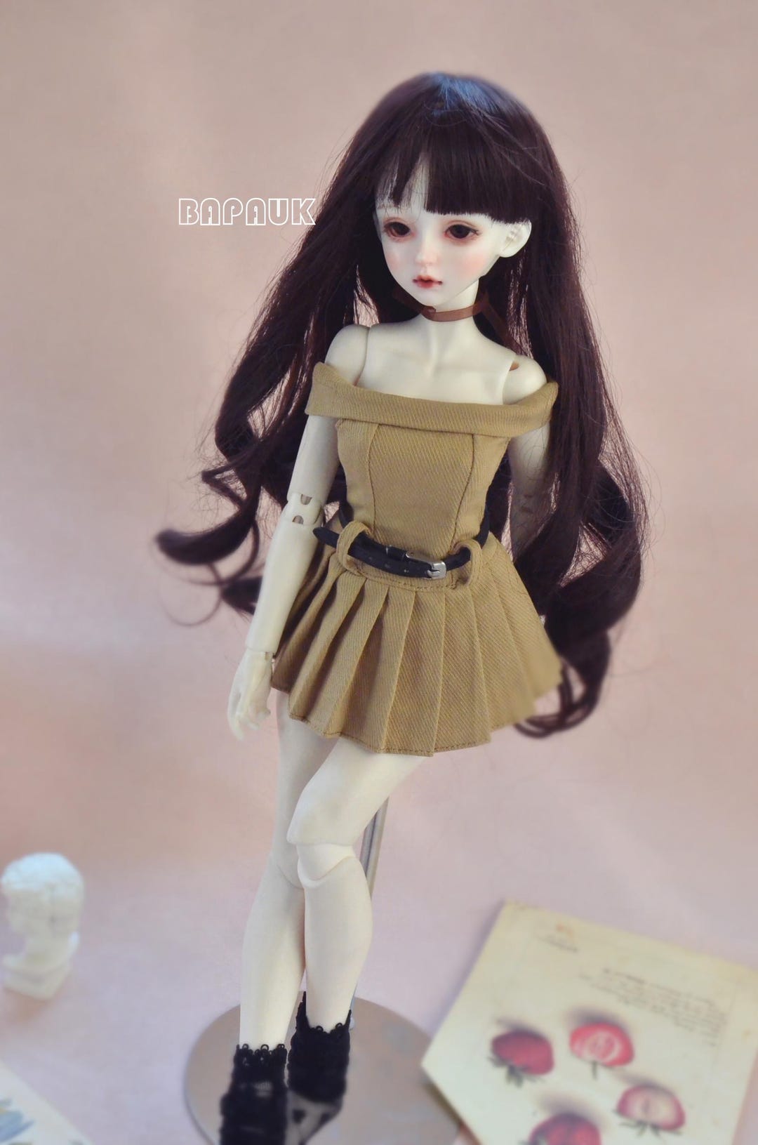 Off-shoulder Dress Skirt Bjd Doll Clothes 1/4 Msd Minifee 1/3 SDGR ...