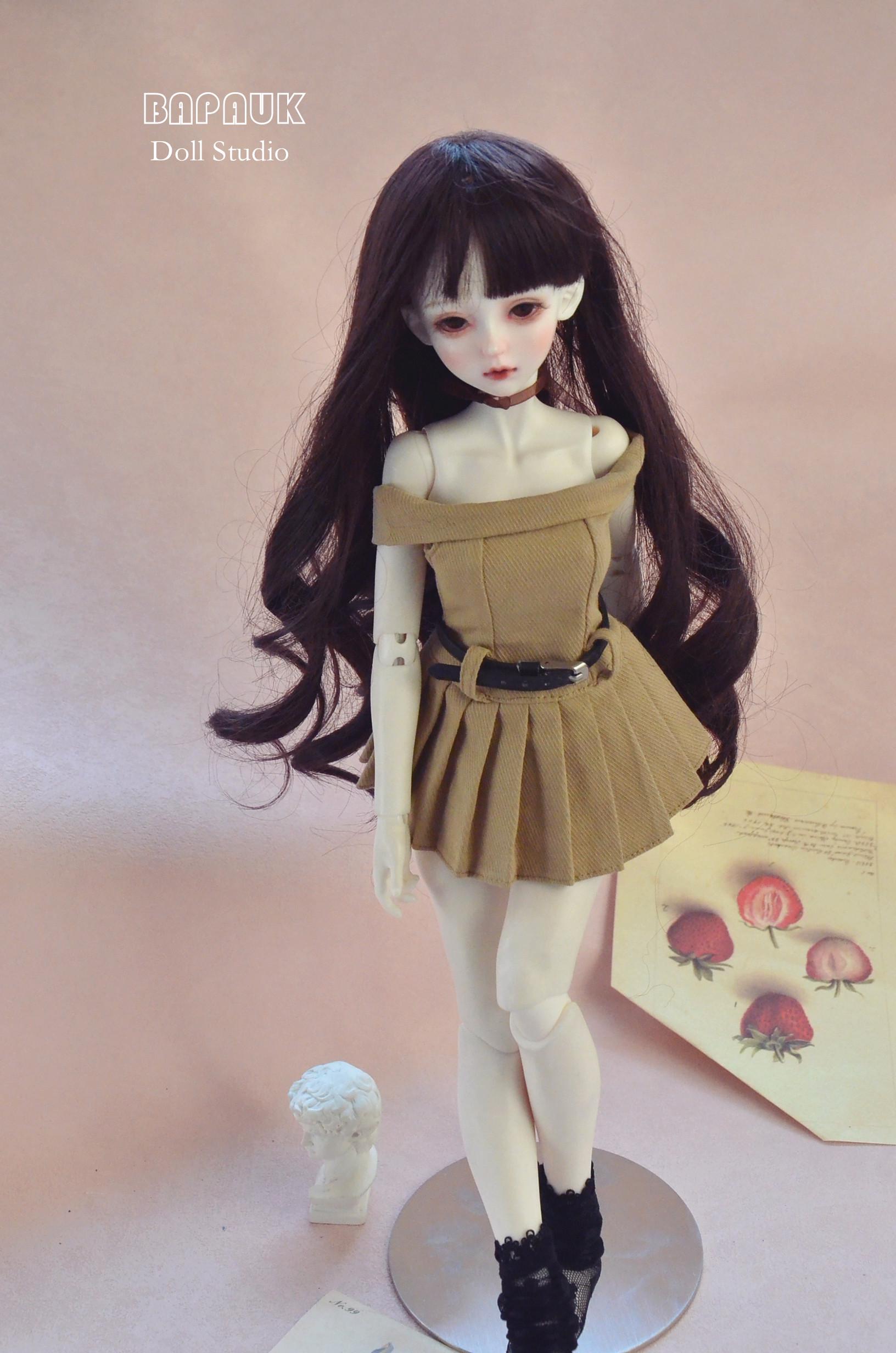 Off-shoulder Dress Skirt Bjd Doll Clothes 1/4 Msd Minifee 1/3 SDGR ...