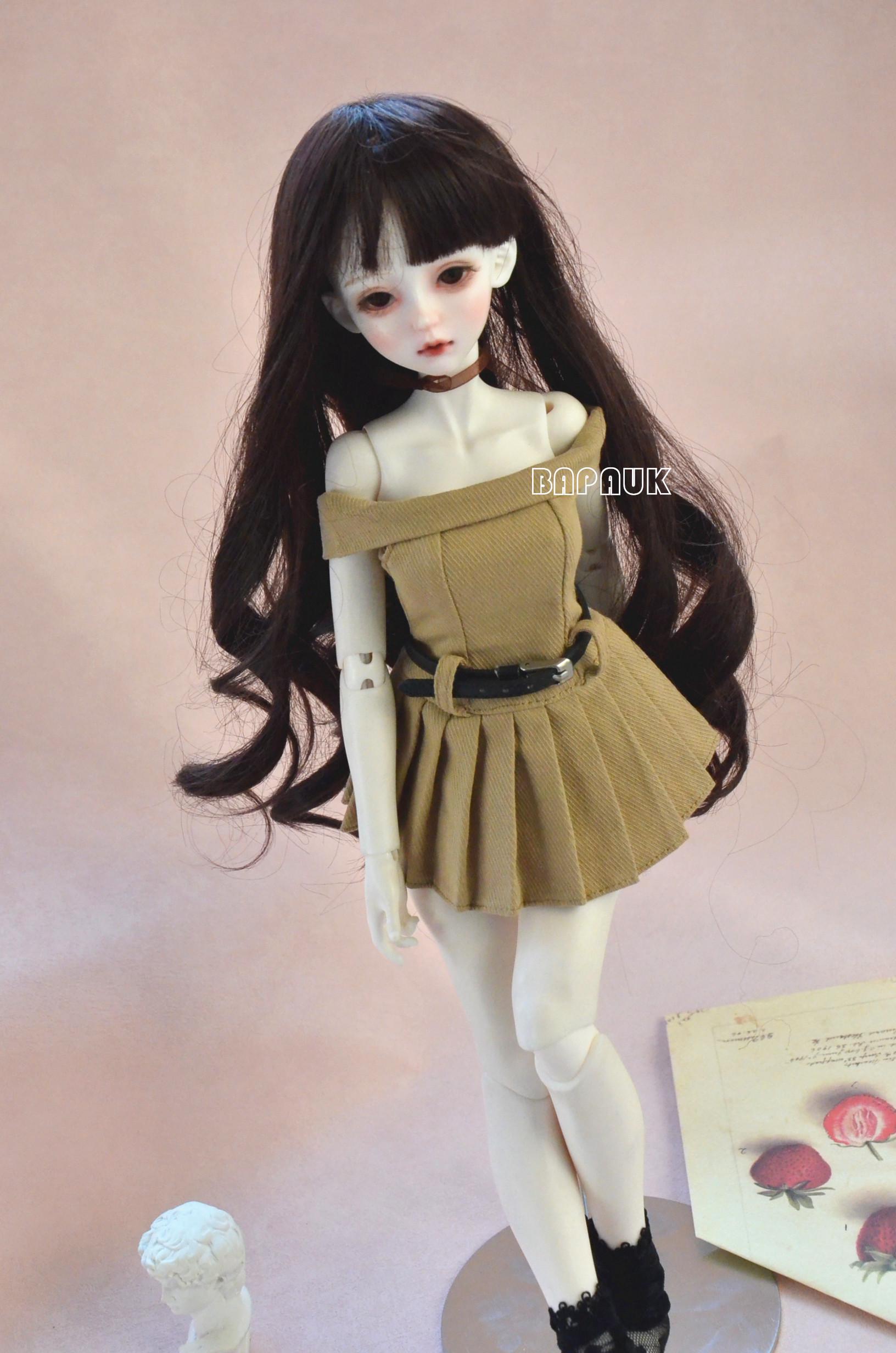 Off-shoulder Dress Skirt Bjd Doll Clothes 1/4 Msd Minifee 1/3 SDGR ...