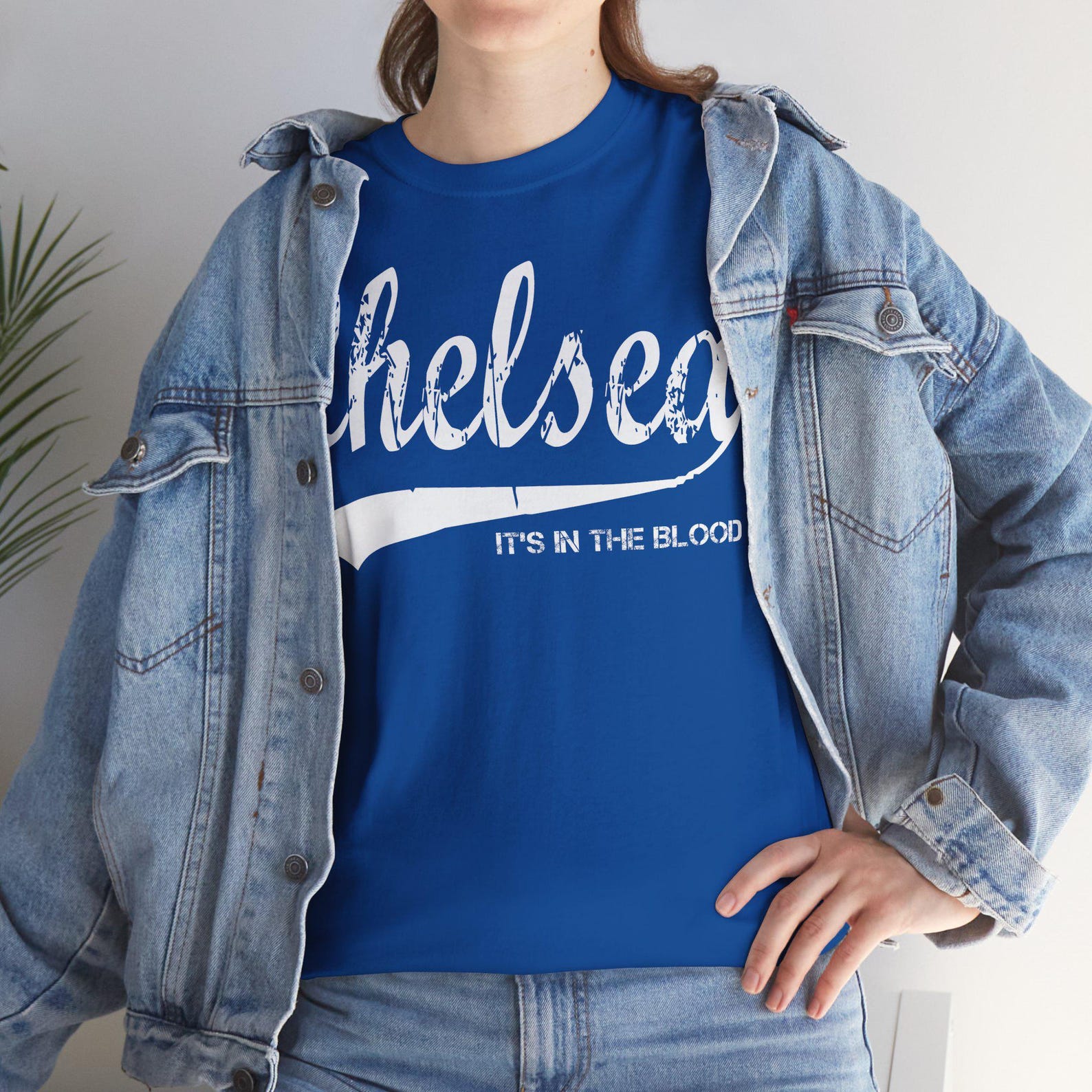 Chelsea It's in the Blood - Chelsea Fans Football T Shirt - Etsy Canada