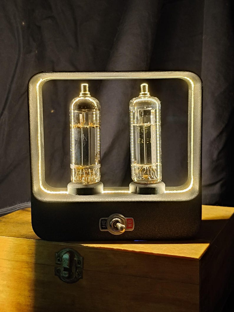Contemporary Vintage Lamp With Vacuum Tubes Industrial LED Lighting, 3D ...