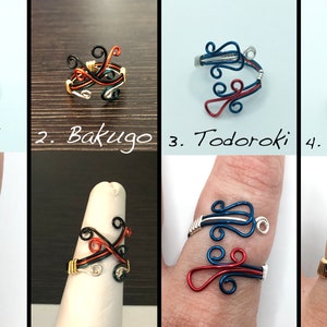 Pro Anime Hero Villain Inspired Adjustable Wire Rings - Etsy