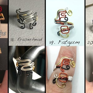 Pro Anime Hero Villain Inspired Adjustable Wire Rings - Etsy