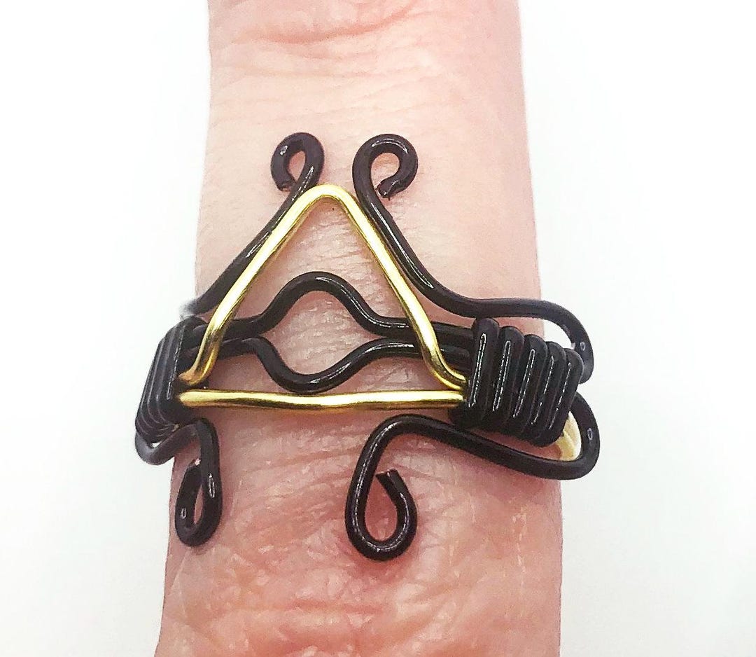 Interdimensional Triangle Inspired Ring - Etsy
