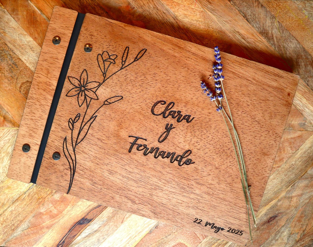 Wedding Guest Book, Wedding Signature Book, Personalized Wedding Guest ...
