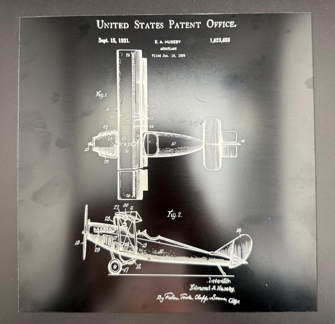 Aircraft Theme Laser Engraved Aluminum Artwork - Etsy