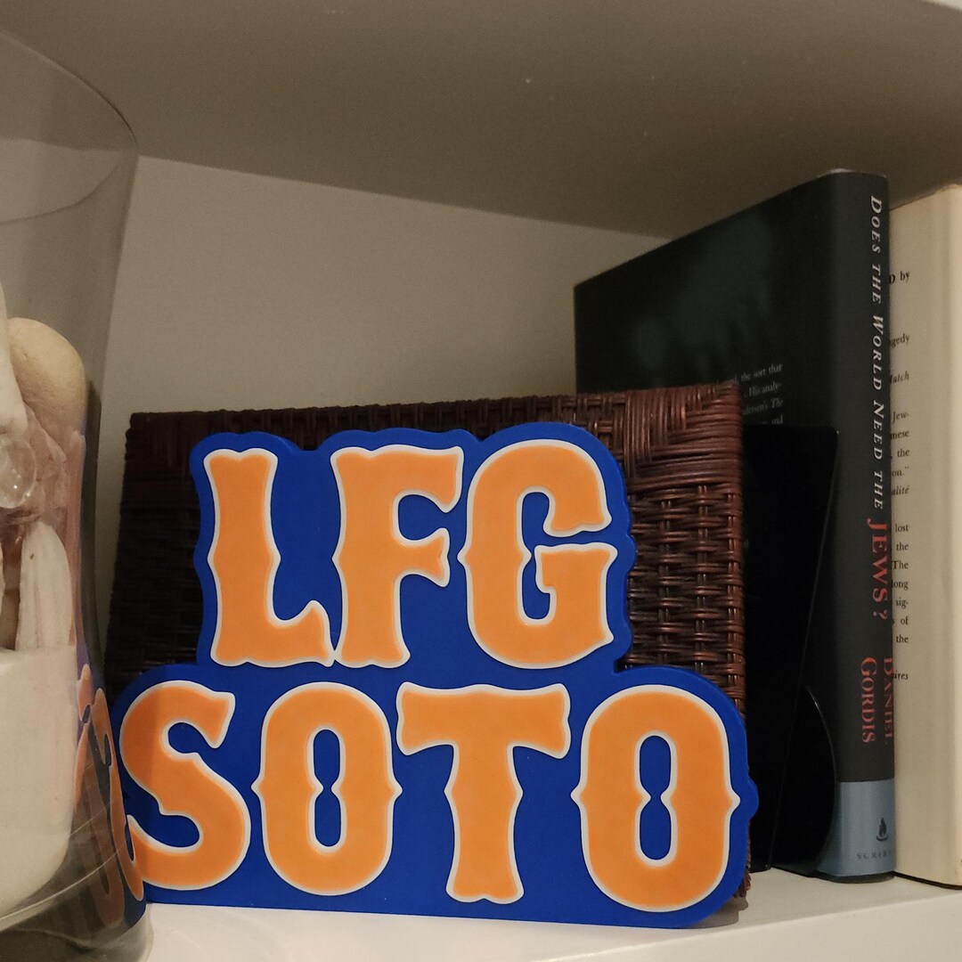 Large OMG Rally Sign LFGSOTO NY Mets 3D Printed Stand Perfect for ...