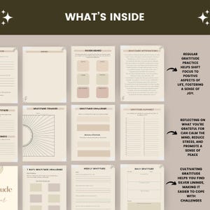 Printable Gratitude Planner, Gratitude Journal, Mindfulness Journal ...