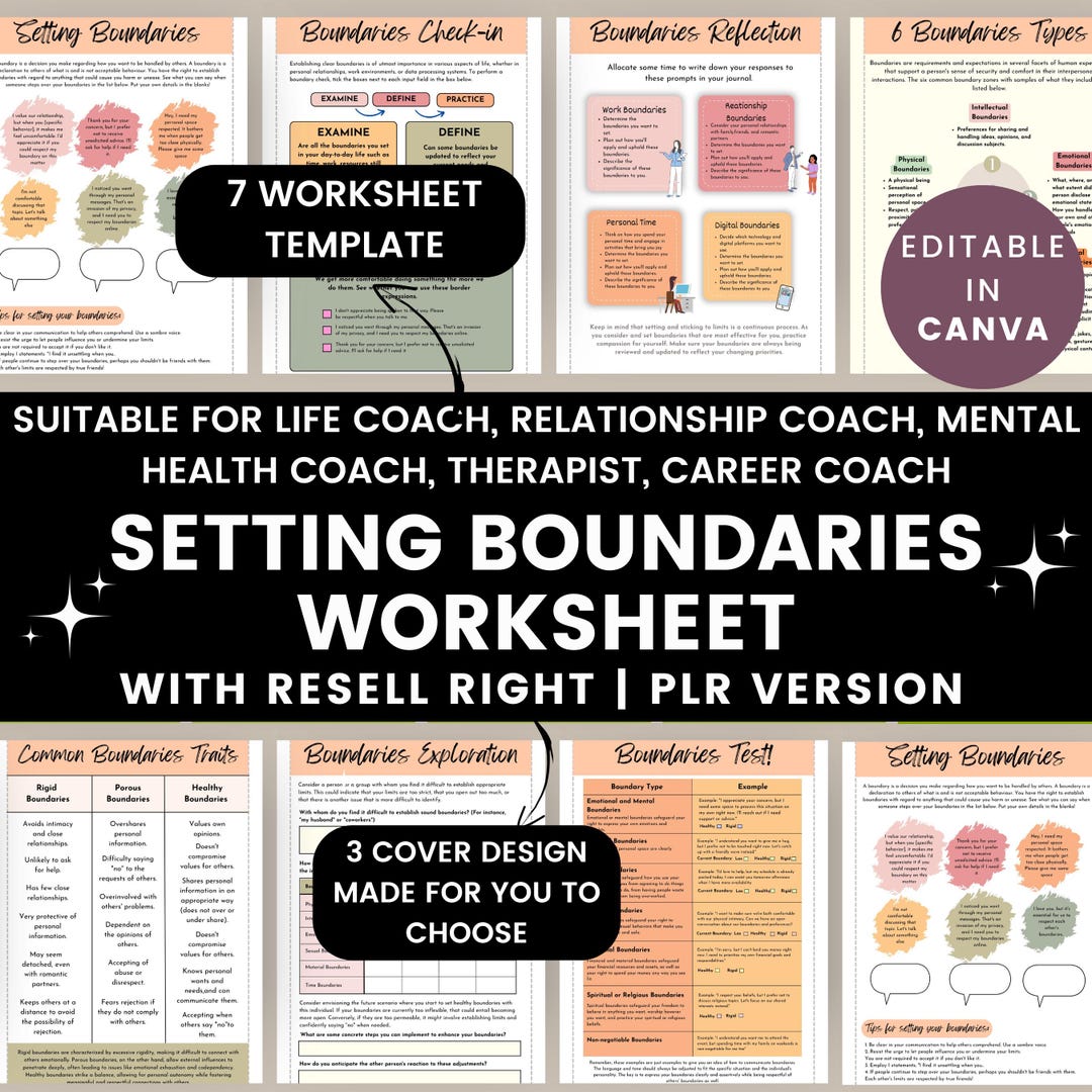 Done for You Setting Boundaries Rebrandable Resellable Coaching ...