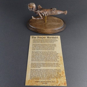 Feejee Mermaid: Painted Resin Scale Model With Display Stand - Etsy