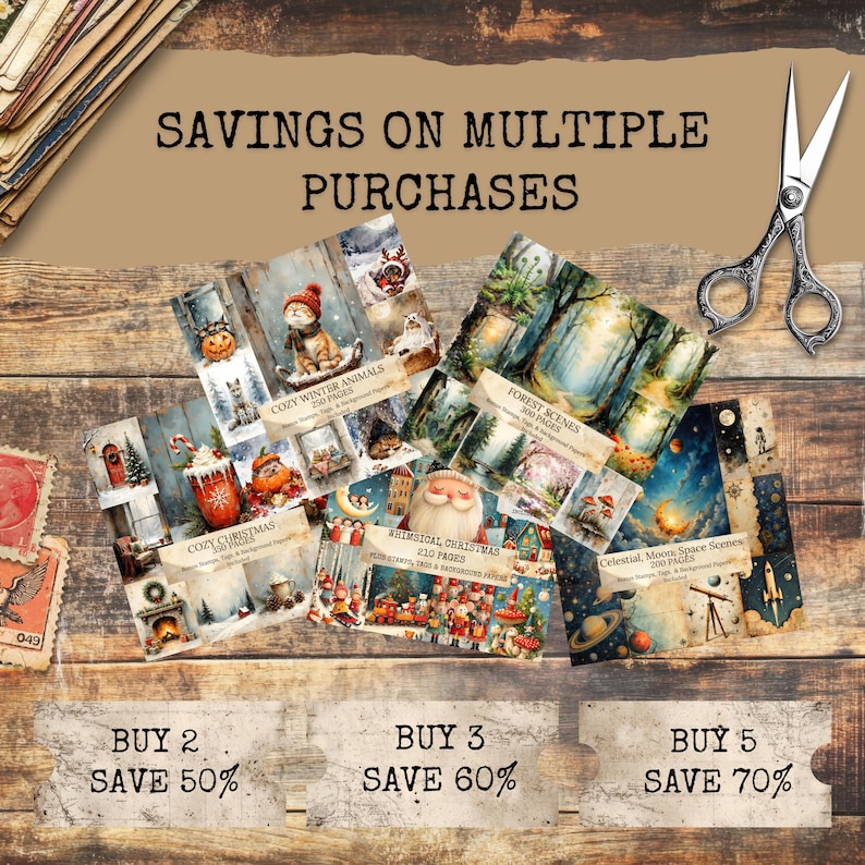 Sacred Pagan Junk Journal Pages, Green Witch Printable, Mystic Moon ...