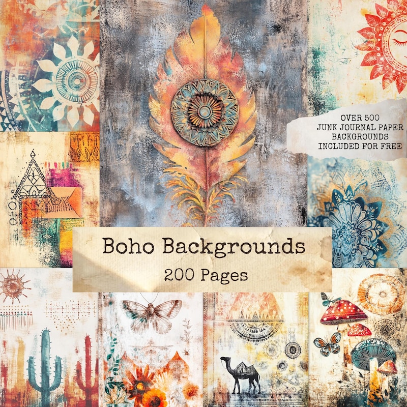 Bohemian Decoupage Paper - Etsy