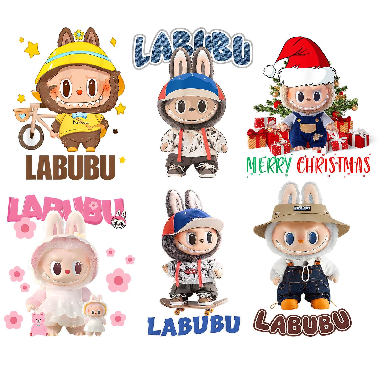 Labubu Bundle Png, Funny Labubu Png, Cute Labubu Png, Trendy Png ...