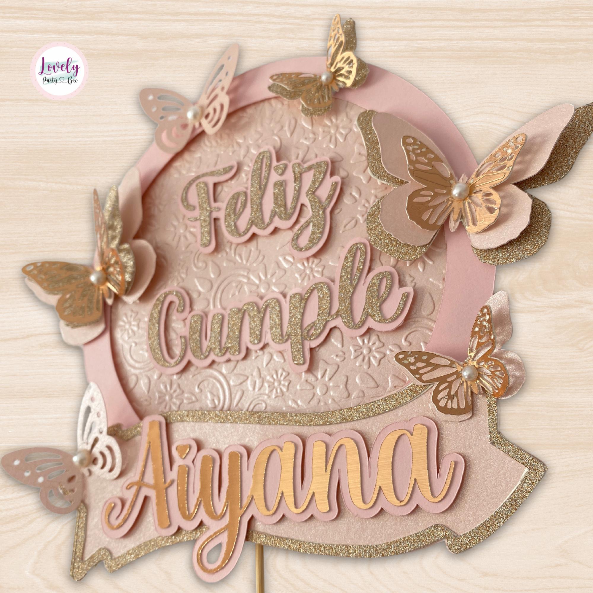 BUTTERFLIES Cake TOPPER. Decoration for Butterflies Cake. Butterflies ...