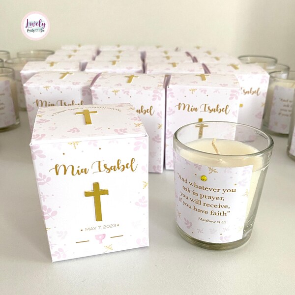 First Communion Favor Boxes - Etsy