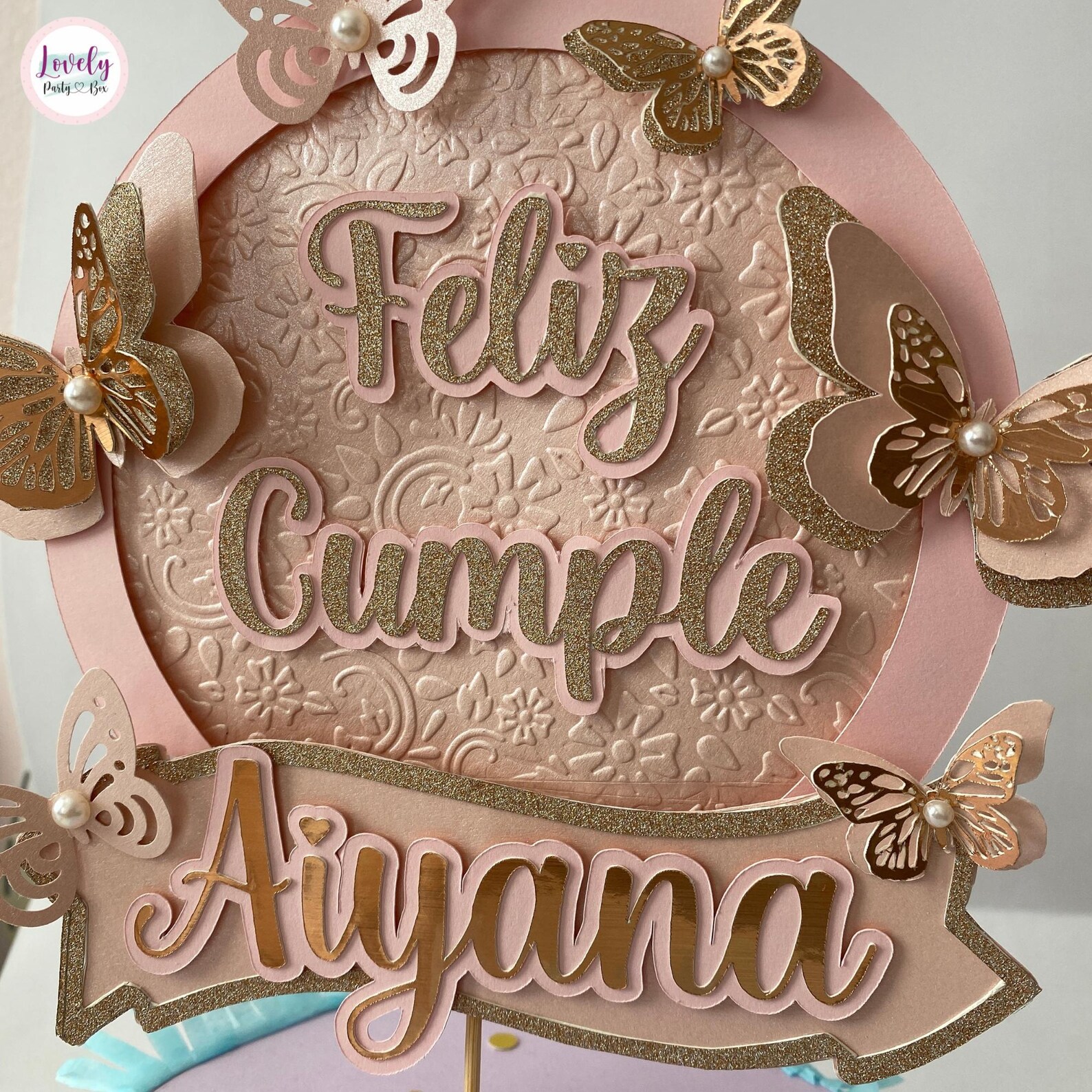 BUTTERFLIES Cake TOPPER. Decoration for Butterflies Cake. Butterflies ...