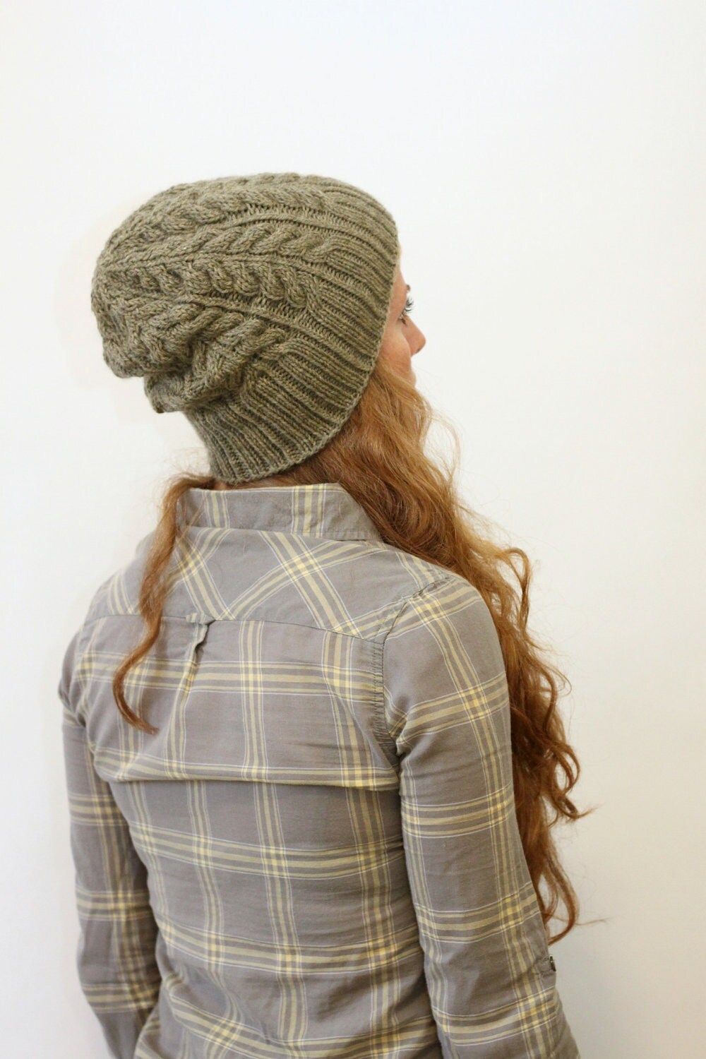 KNITTING PATTERN Cable Rib Worsted Toque / Kathleen Hat | Etsy