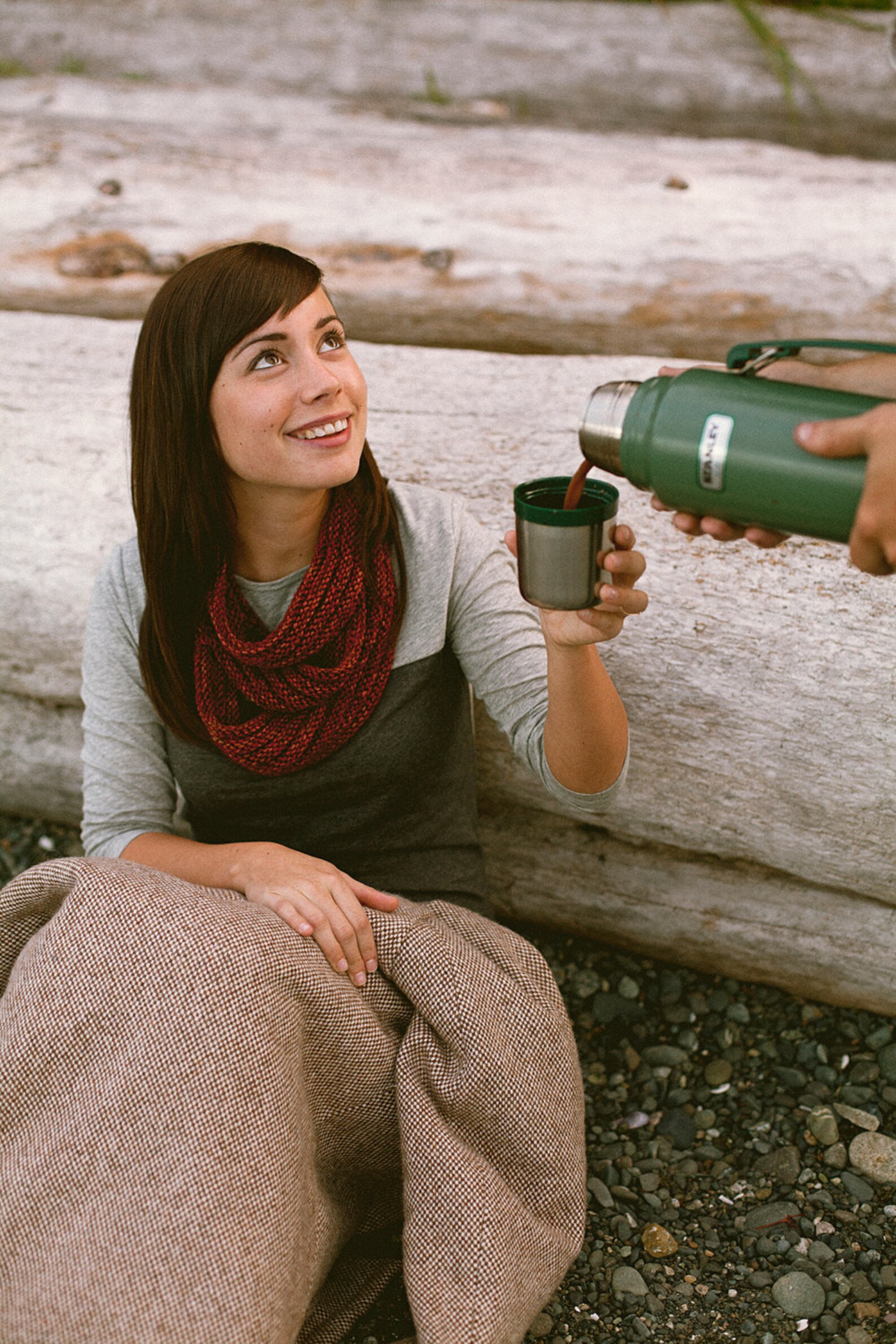 KNITTING PATTERN — Tiered Horizontal Ribbing Welted Circular Scarf ...