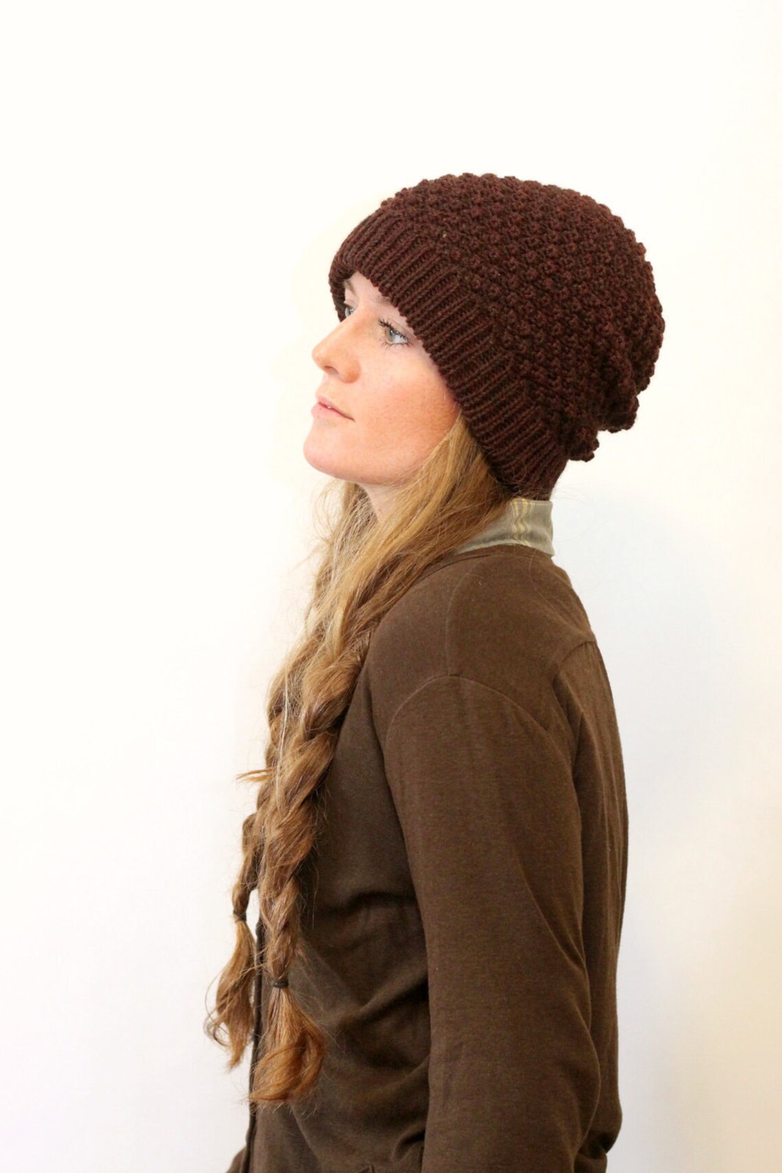 KNITTING PATTERN Worsted Bramble Stitch Hat / Bailey Toque | Etsy