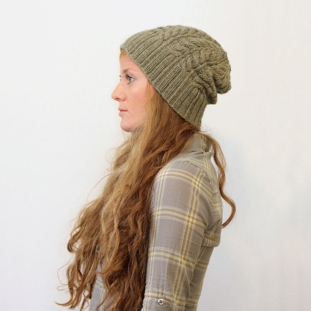 KNITTING PATTERN — Cable Rib Worsted Toque / Kathleen Hat — PDF - Etsy
