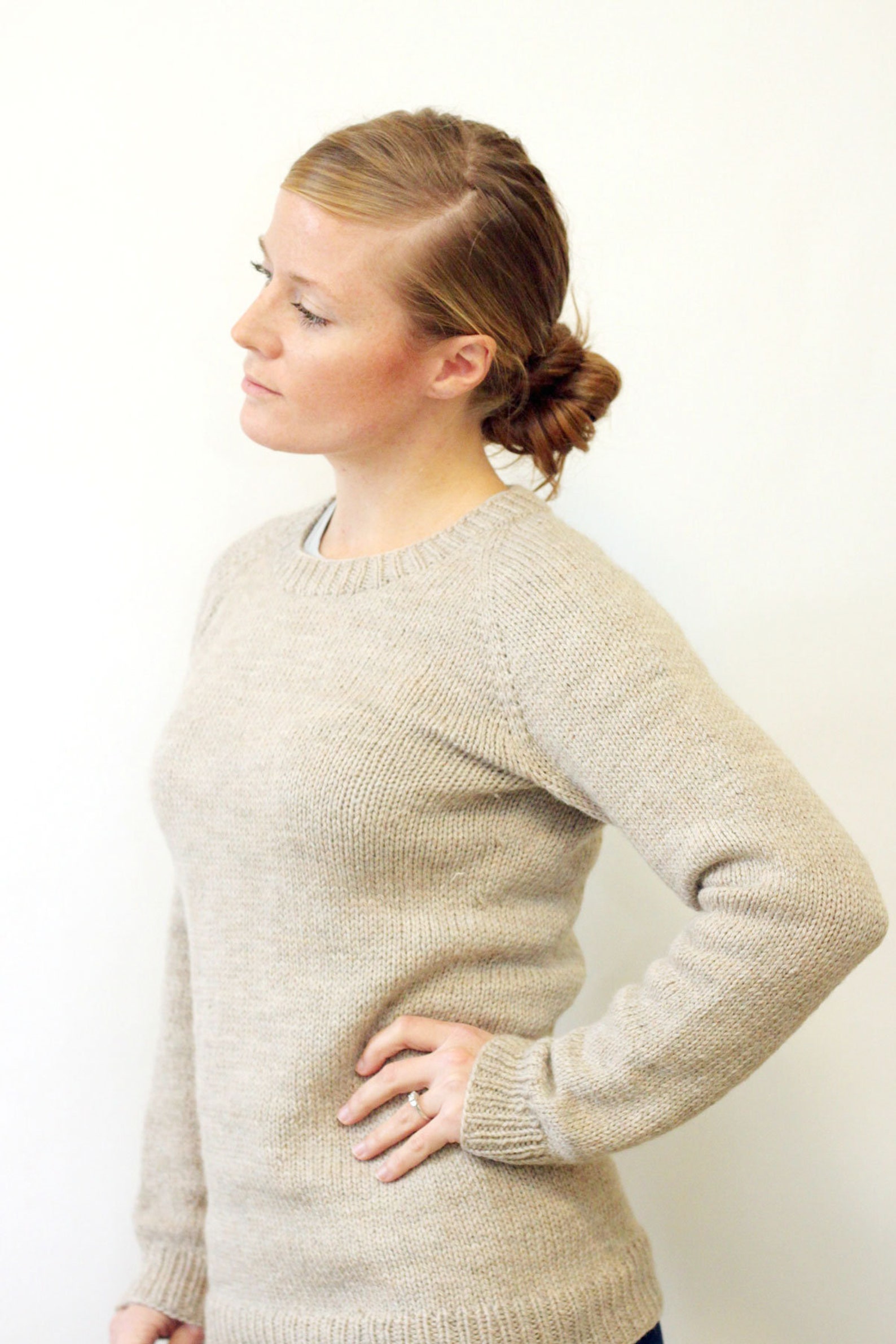 KNITTING PATTERN — Top Down Worsted Sweater / Ladies Classic Raglan ...