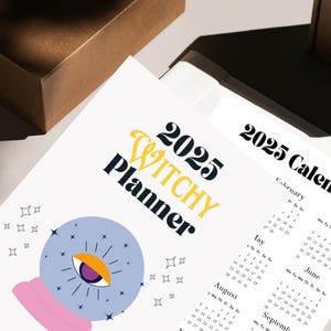 2025 Witchy Planner Customizable Spiritual and Magic Planner Editable ...