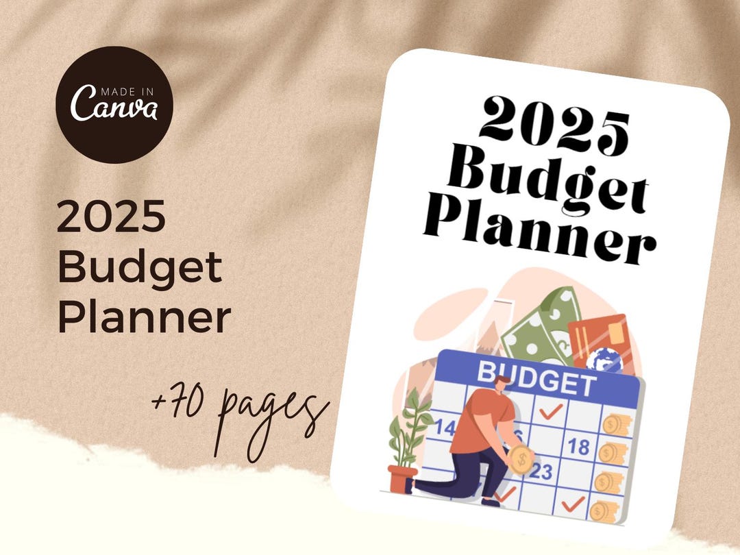 2025 Budget Planner Customizable Canva Budget and Expense Tracker ...