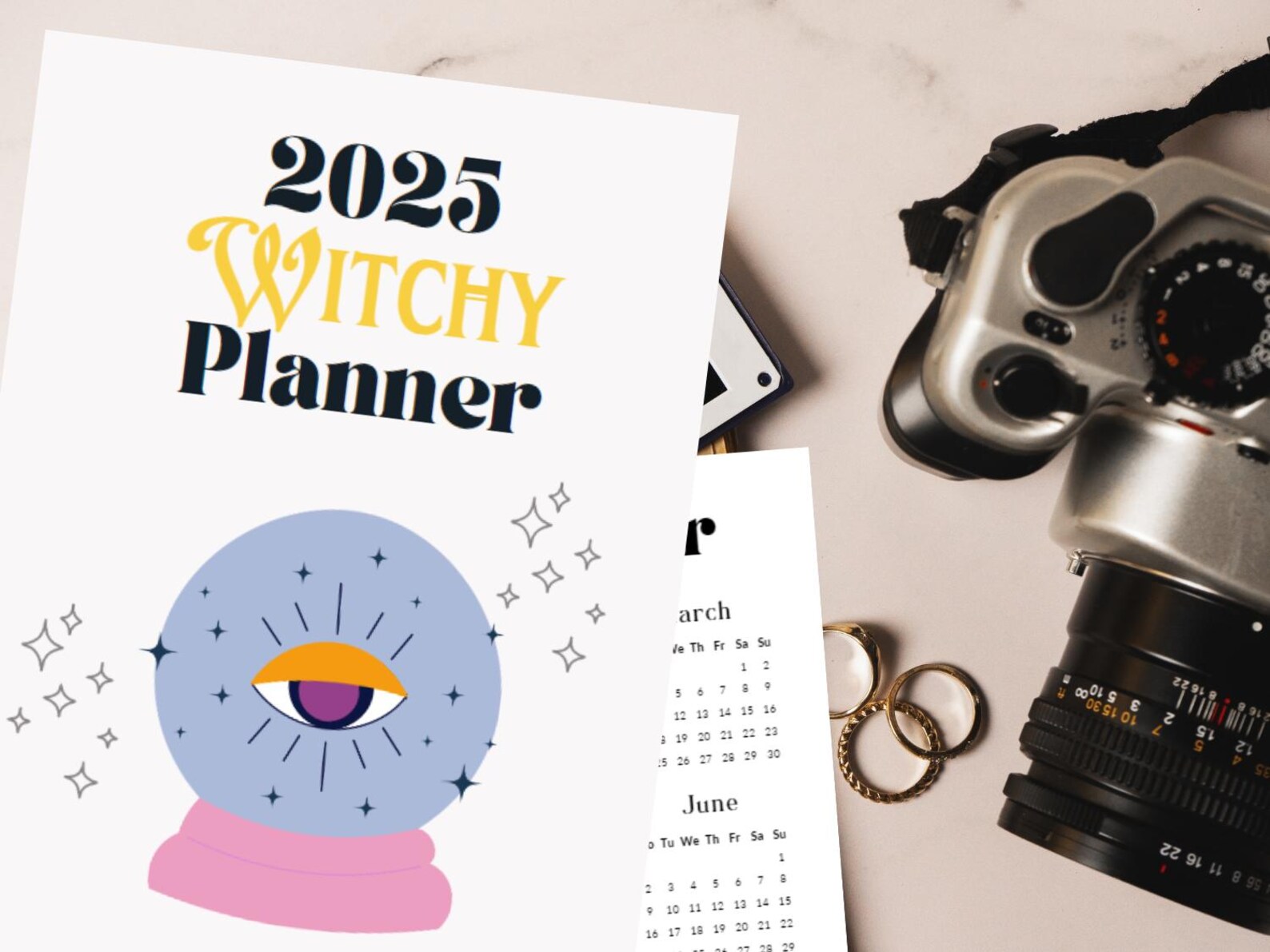 2025 Witchy Planner Customizable Spiritual and Magic Planner Editable ...