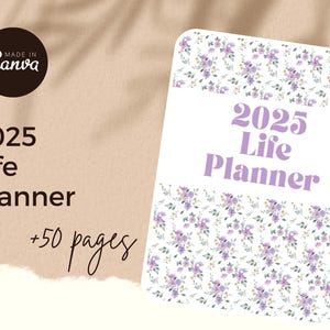 2025 Life Planner Customizable Canva Life Organizer Editable Goal ...