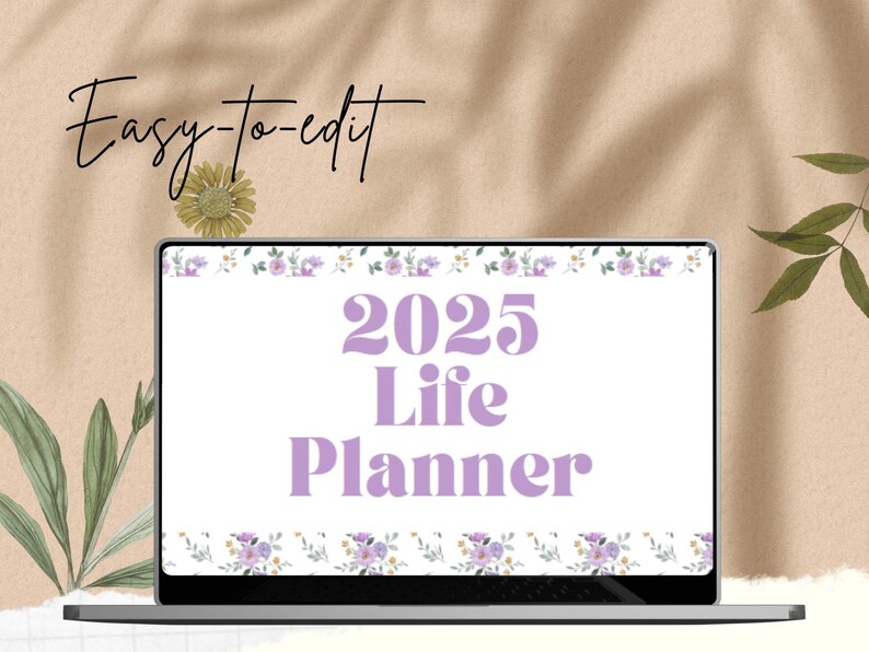 2025 Life Planner Customizable Canva Life Organizer Editable Goal ...