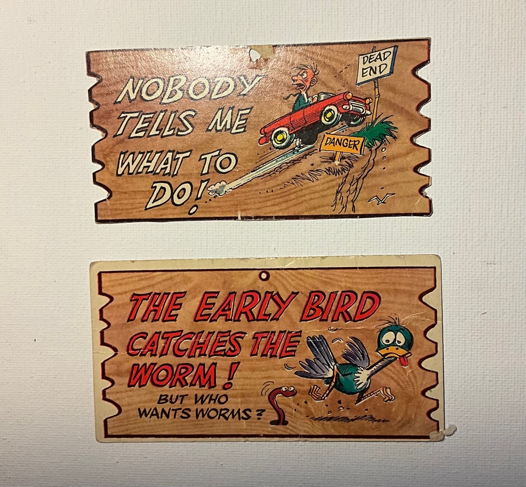 Vintage Set of 2 Wacky Plak Postcards Unsent Humorous - Etsy