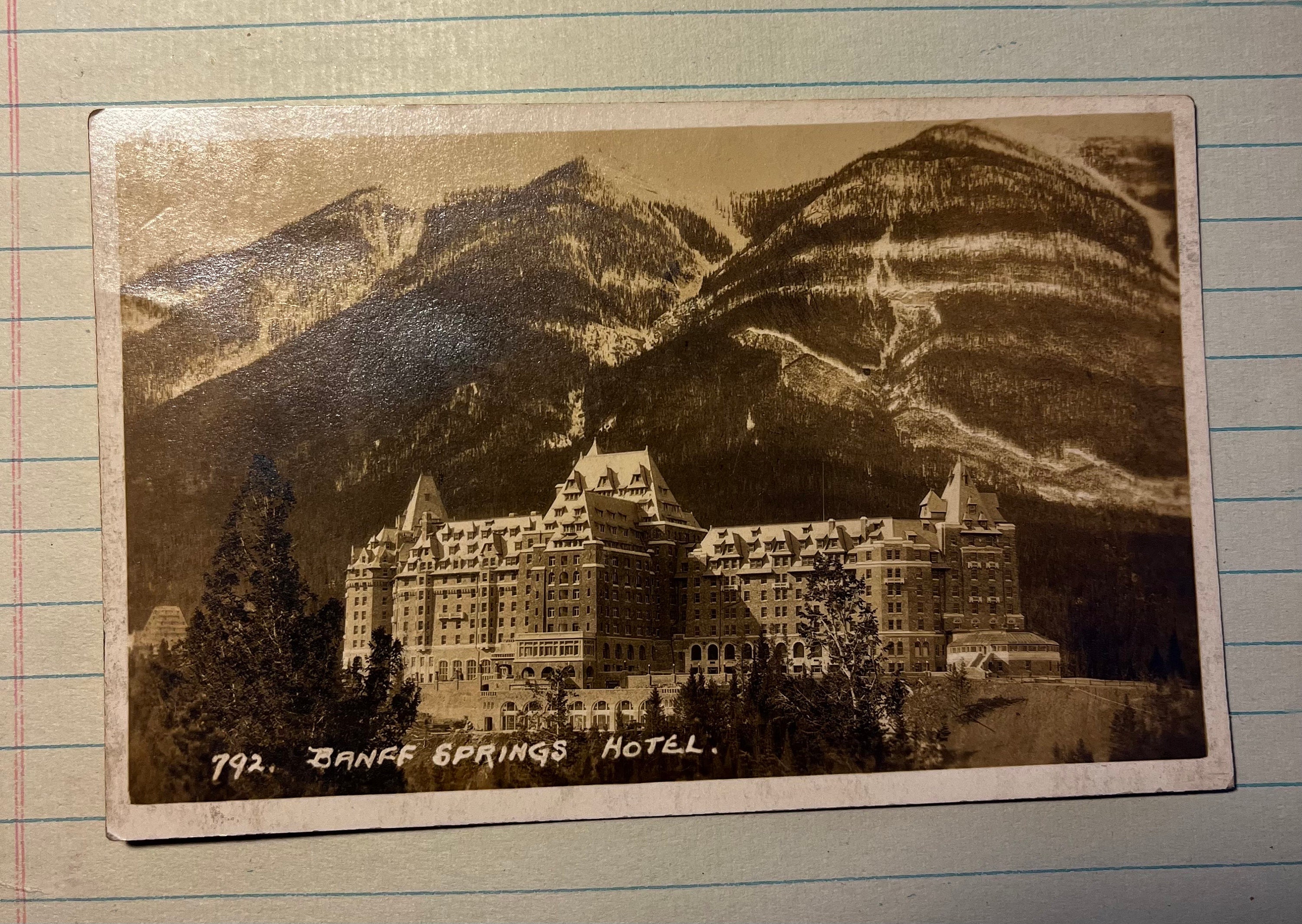 Vintage Postcard Banff Springs Hotel Alberta Canada - Etsy
